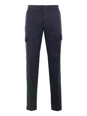 Incotex Cargo-pocket Cotton Trousers - Blue