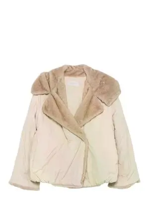 Antonelli Firenze Faux-fur Trimmed Coat - Neutrals