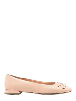 HOGL Chain-link Detail Ballet Flats - Neutrals