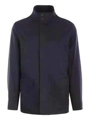 Zegna Buttoned Wool Coat - Blue