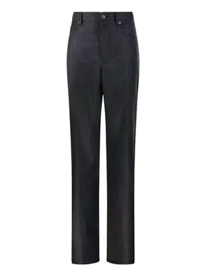 Balenciaga Pinstripe Trousers - Grey