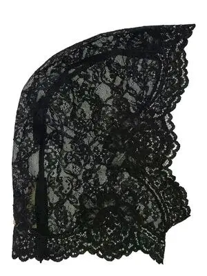 Valentino Garavani Floral-lace Hood - Black