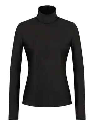 Giorgio Armani Long-sleeve Turtleneck Top - Black