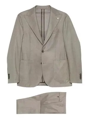 LUIGI BIANCHI MANTOVA Single-breasted Suit - Grey