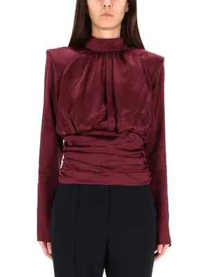 Remain Birger Christensen Articulated Top - Bordeaux