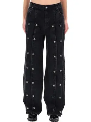 Remain Birger Christensen Jeans With Button Detail - Black