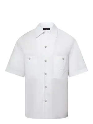 LOUIS VUITTON Signature Shortsleeved Cotton Shirt - White