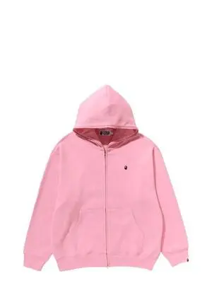 A BATHING APE One Point Full Zip Hoodie - Pink