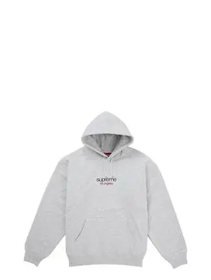 Supreme Classic Logo Hooded Sweatshirt - Heather Grey