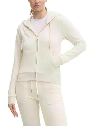Juicy Couture Hooded Zip-up Hoodie - Neutrals