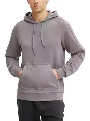 Hugo Logo-tape Hoodie - Grey
