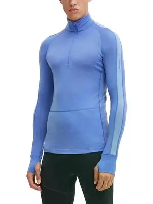 Icebreaker Zip-neck Performance Top - Blue