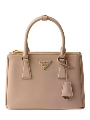 Prada Small Galleria Saffiano-leather Tote Bag - Neutrals