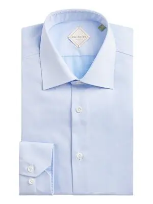 Pal Zileri Cotton Slim Shirt - Blue