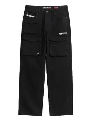 ECKO UNLTD. Ecko Unltd. Triple Cargo Wide Denim Pants Black Wash