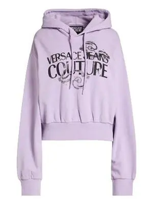 Versace Sweatshirt In Lilac Cotton - Purple