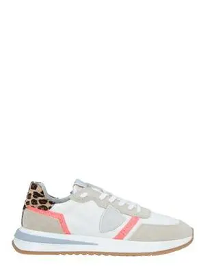 Philippe Model Leather And Textile Sneakers - White