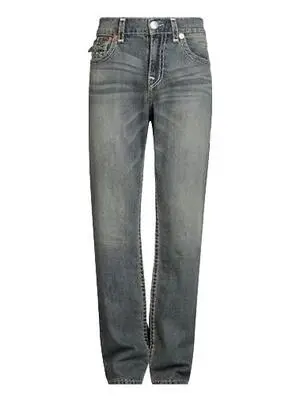 True Religion Straight-leg Jeans With Appliqués And Embroidered Logo - Blue