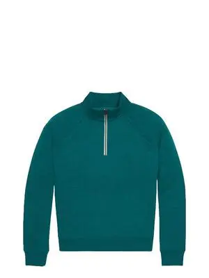 PRIMARY Cozy Fleece Quarter-zip Sweatshirt - Heather Spruce