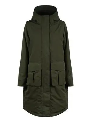 K-WAY Brunil Long Cotton-blend Parka - Green