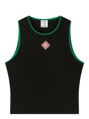 Casablanca Diamond Logo Tank Top - Green