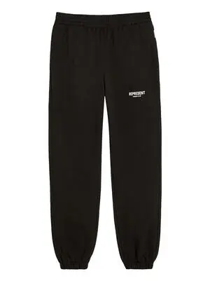 REPRESENT Owners Club Logo-print Cotton Sweatpants - Black