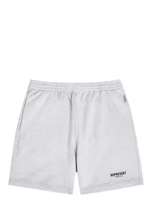 REPRESENT Owner's Club Logo Cotton Shorts - Grey