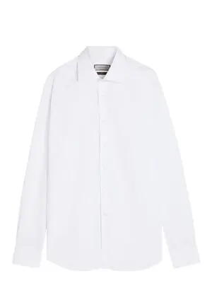 Canali Cotton-poplin Shirt - White