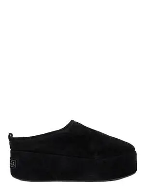 Balenciaga Alaska Platform Suede Mules - Black