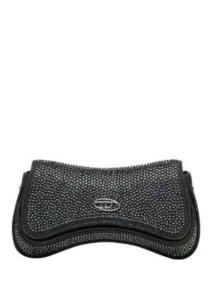 Diesel Crystal-embellished Clutch Bag - Black
