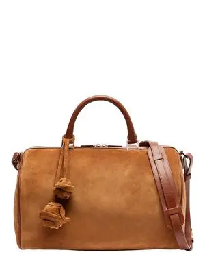 Magda Butrym Varsovia Suede Duffle Bag - Brown