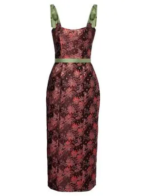 MARKARIAN Acacia Floral Brocade Cocktail Dress - Multicoloured