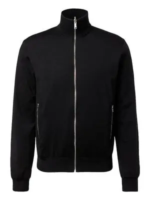 Prada Reversible Virgin Wool And Re-nylon Jacket - Black