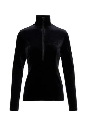 Goldbergh Radient Half-zip Velvet Ski Top - Black