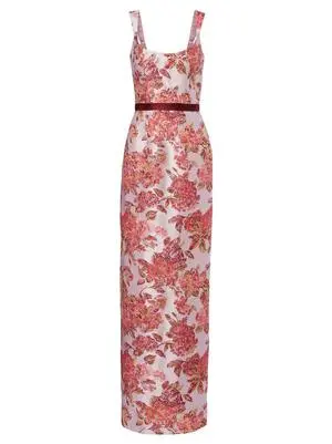 MARKARIAN Robin Floral Brocade Gown - Pink