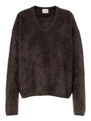LISA YANG Margareta Oversized Cashmere Sweater - Brown