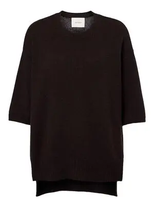 LISA YANG Camille Cashmere Top - Brown