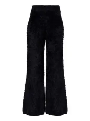 LISA YANG Ellery Brushed Cashmere Flared Pants - Black