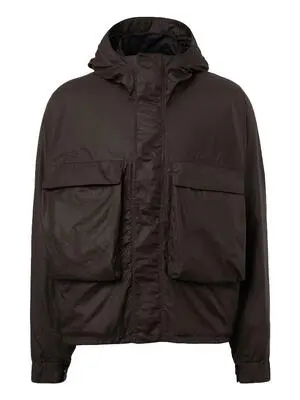 LEMAIRE Hooded Bomber Jacket - Brown