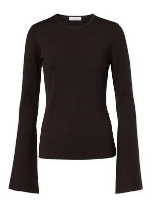 Gabriela Hearst Wool, Silk, And Cashmere Top - Brown