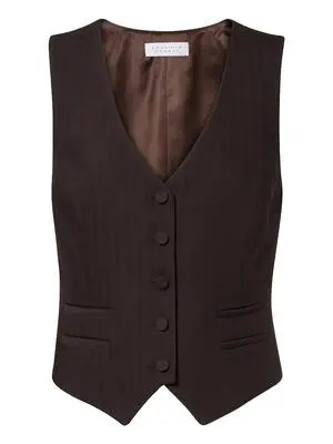 Gabriela Hearst Wool Vest - Brown