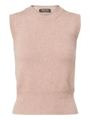 Loro Piana Cashmere And Silk Vest - Brown