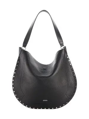 ISABEL MARANT Oskan Studded Leather Hobo Bag