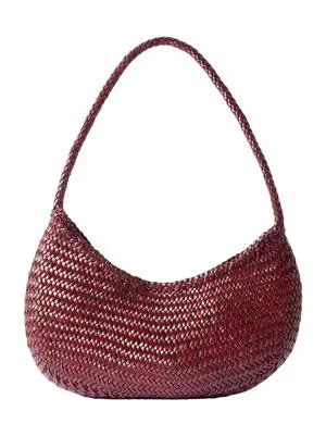 DRAGON DIFFUSION Nova Luna Woven Leather Shoulder Bag