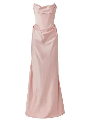VIVIENNE WESTWOOD Galaxy Strapless Gathered Gown - Pink