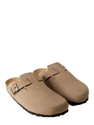 Mango Leather Clogs - Light/pastel Brown