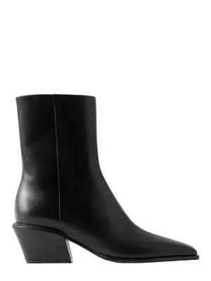 Paris Texas Bettina 50 Leather Ankle Boots - Black