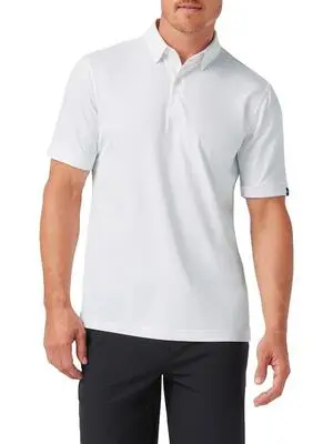 Mizzen+main Halyard Trim Fit Performance Polo - White