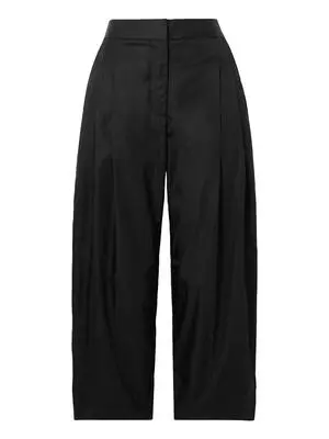 Alaïa Taffeta Pleated Tapered Trousers - Black