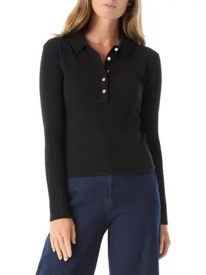 DO BY DEE OCLEPPO Sinead Polo Sweater - Black